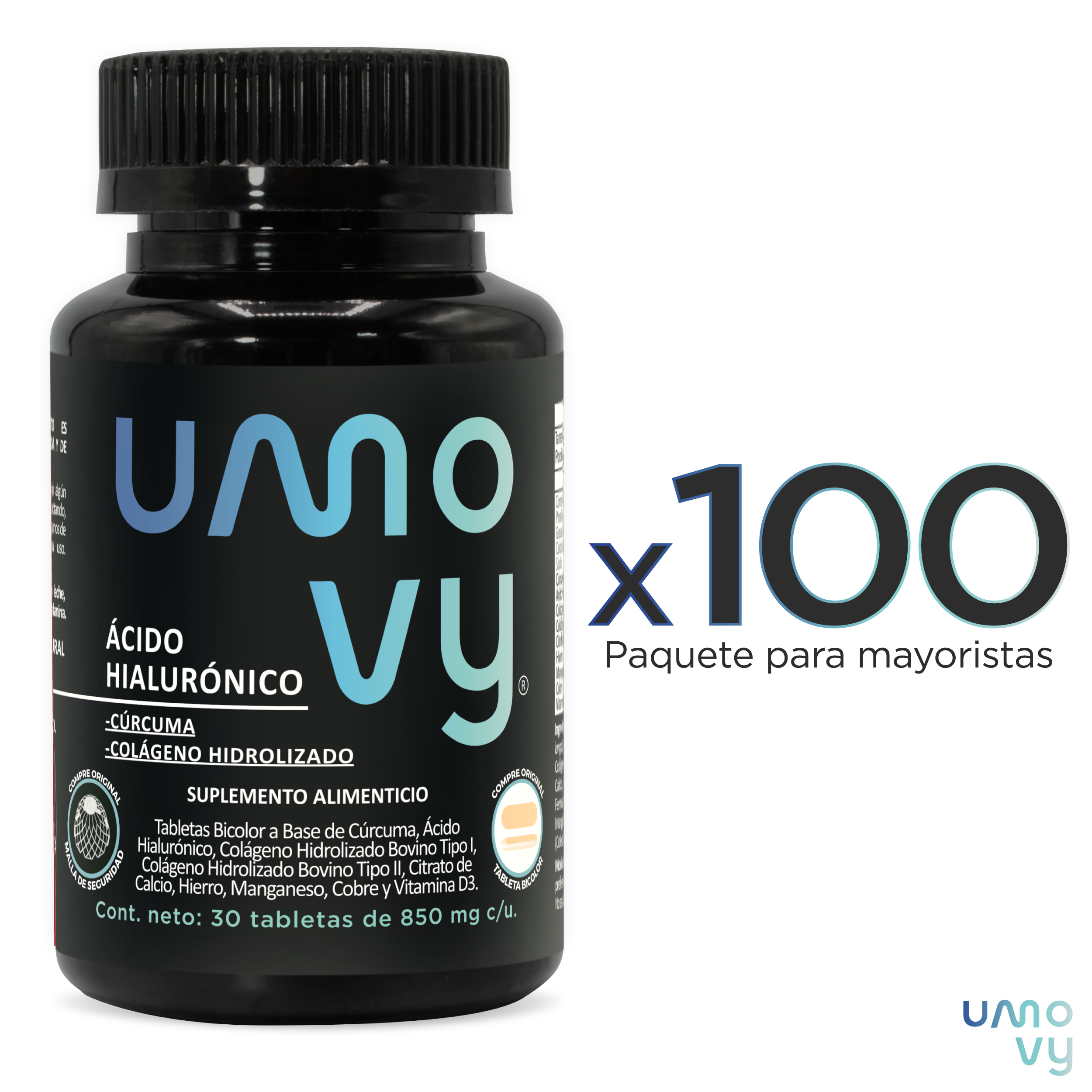 100 Frascos Ácido Hialurónico Umovy®